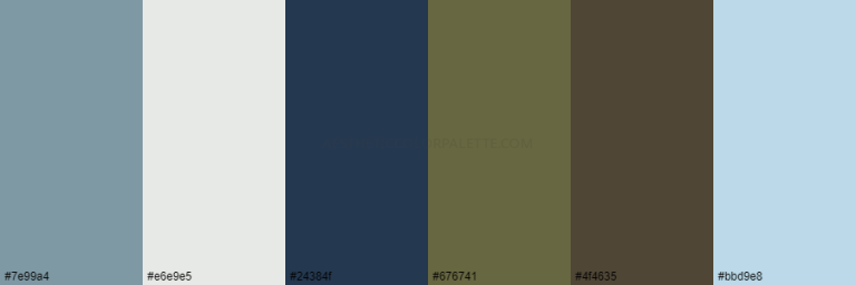 Dusty Blue Color Palettes - Aesthetic Color Palette