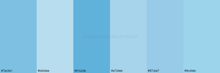 Baby Blue Color Palettes - Aesthetic Color Palette