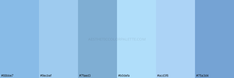 Baby Blue Color Palettes - Aesthetic Color Palette