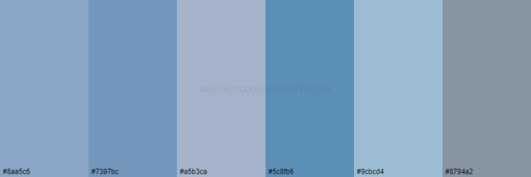 Dusty Blue Color Palettes - Aesthetic Color Palette