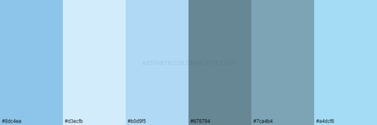 Sky Blue Color Palettes - Aesthetic Color Palette