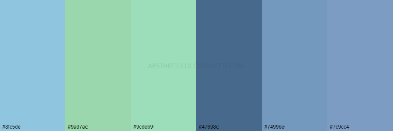 Pastel Blue Color Palettes - Aesthetic Color Palette