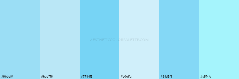 Baby Blue Color Palettes - Aesthetic Color Palette