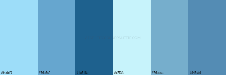 Baby Blue Color Palettes - Aesthetic Color Palette