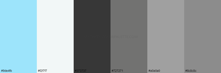 Pastel Blue Color Palettes - Aesthetic Color Palette