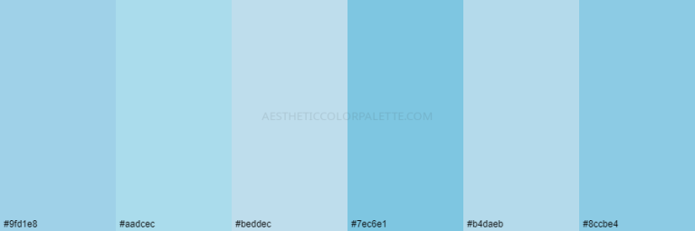 Baby Blue Color Palettes - Aesthetic Color Palette