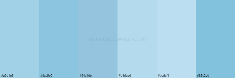 Pastel Blue Color Palettes - Aesthetic Color Palette