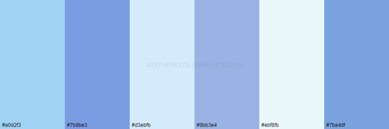 Pastel Blue Color Palettes - Aesthetic Color Palette