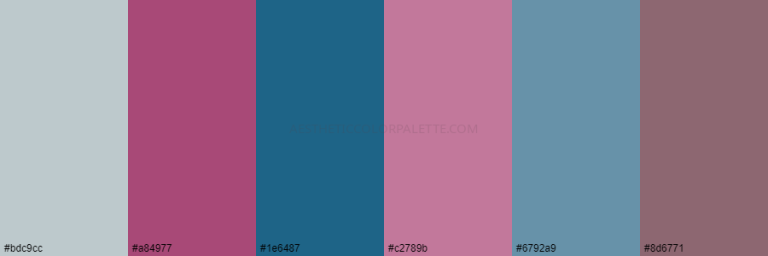 Pastel Pink and Blue Color Palettes - Aesthetic Color Palette