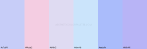 Pastel Pink and Blue Color Palettes - Aesthetic Color Palette