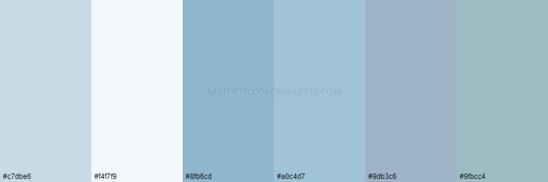 Dusty Blue Color Palettes - Aesthetic Color Palette