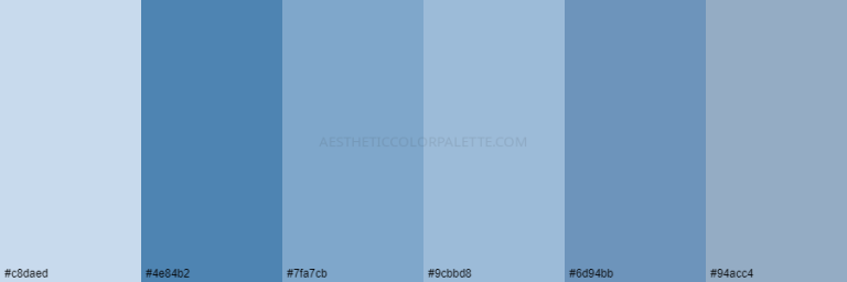 Dusty Blue Color Palettes - Aesthetic Color Palette