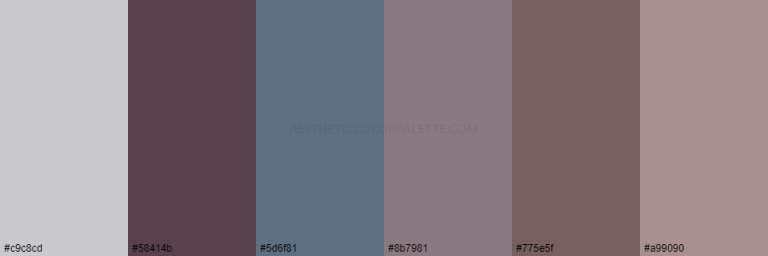 Dusty Blue Color Palettes - Aesthetic Color Palette