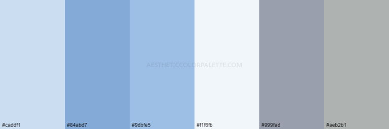 Dusty Blue Color Palettes - Aesthetic Color Palette