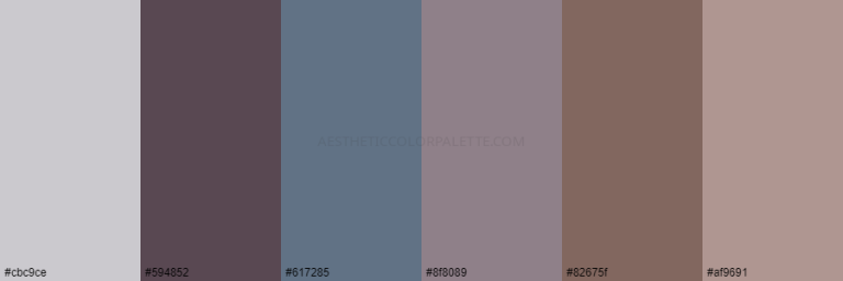 Dusty Blue Color Palettes - Aesthetic Color Palette