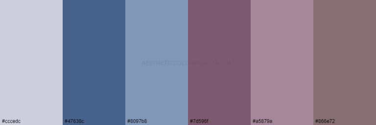 Dusty Blue Color Palettes - Aesthetic Color Palette