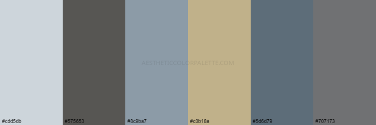 Dusty Blue Color Palettes - Aesthetic Color Palette