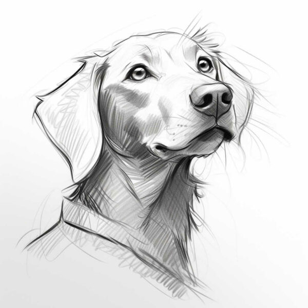 18 Cute & Realistic Dog Drawing Ideas - Aesthetic Color Palette