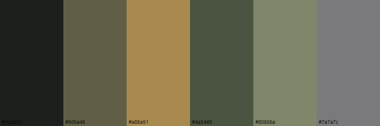 Forest Green and Brown Color Palettes - Aesthetic Color Palette