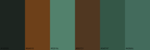 Forest Green and Brown Color Palettes - Aesthetic Color Palette