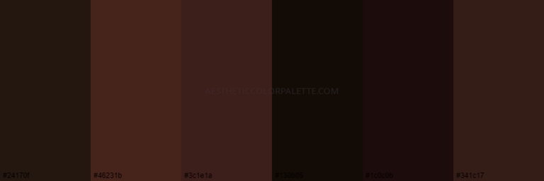 Brown Color palettes - Aesthetic Color Palette