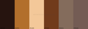 Brown Color palettes - Aesthetic Color Palette