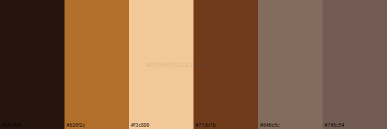 Brown Color palettes - Aesthetic Color Palette