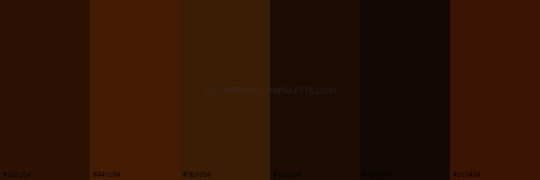 Brown Color palettes - Aesthetic Color Palette