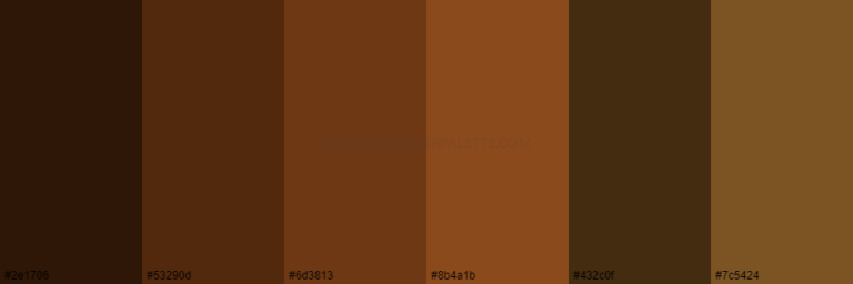 Brown Color palettes - Aesthetic Color Palette