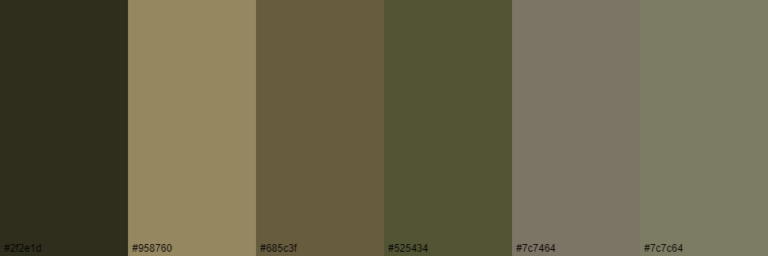 Forest Green and Brown Color Palettes - Aesthetic Color Palette