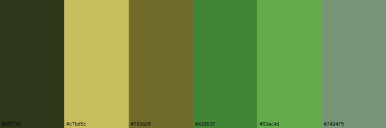Forest Green and Brown Color Palettes - Aesthetic Color Palette