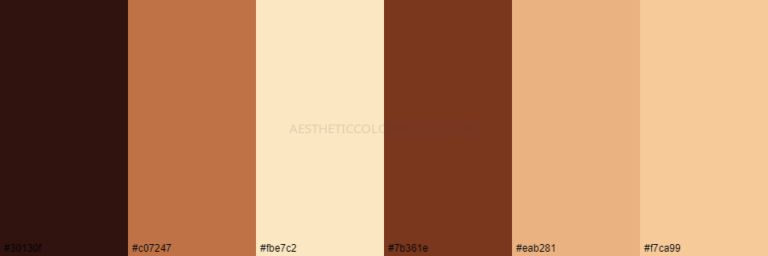 Coffee Brown Color Palettes - Aesthetic Color Palette