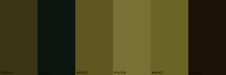 Forest Green and Brown Color Palettes - Aesthetic Color Palette