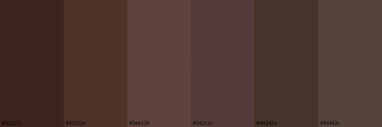 Dark Brown Color Palettes - Aesthetic Color Palette