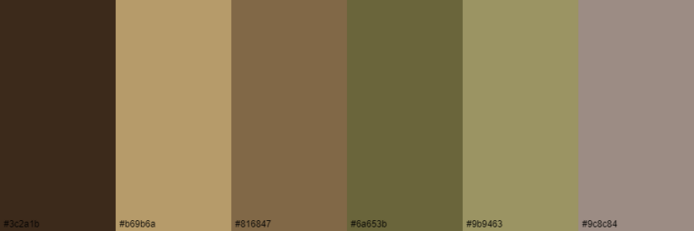 Forest Green and Brown Color Palettes - Aesthetic Color Palette