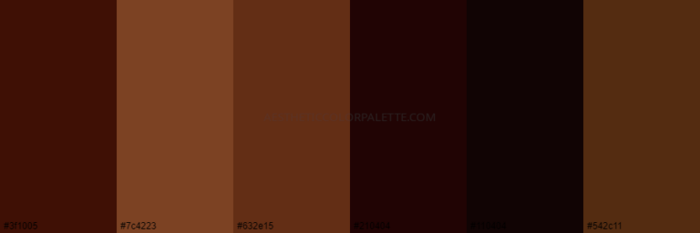 Brown Color palettes - Aesthetic Color Palette