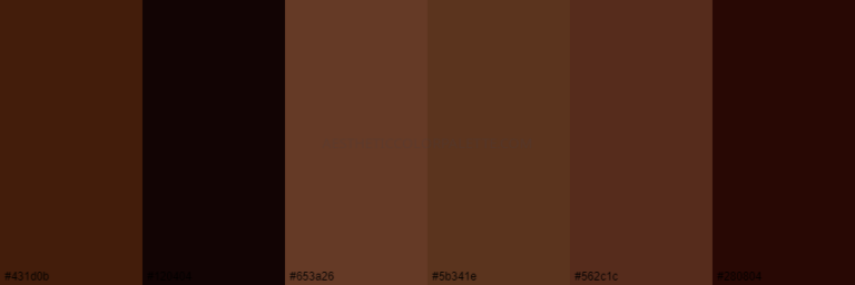 Brown Color palettes - Aesthetic Color Palette