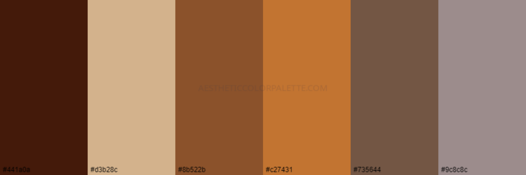 Coffee Brown Color Palettes - Aesthetic Color Palette
