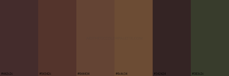 Coffee Brown Color Palettes - Aesthetic Color Palette