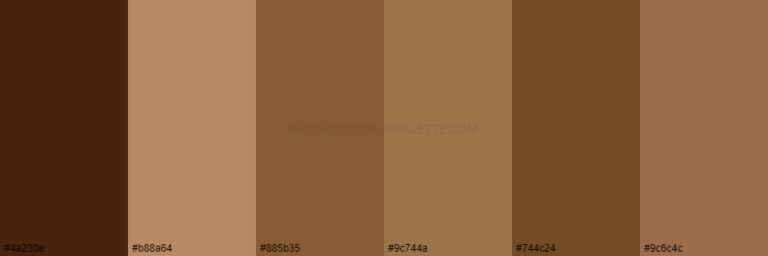 Coffee Brown Color Palettes - Aesthetic Color Palette