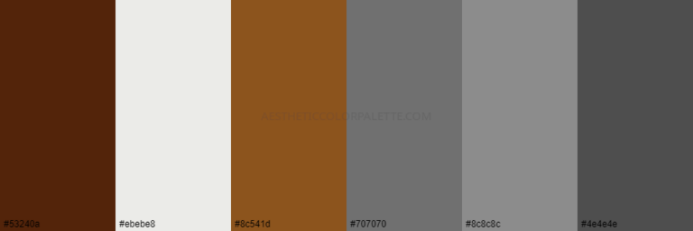 Brown Color palettes - Aesthetic Color Palette