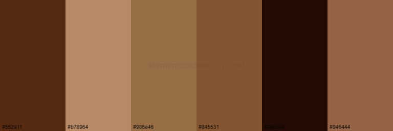Coffee Brown Color Palettes - Aesthetic Color Palette