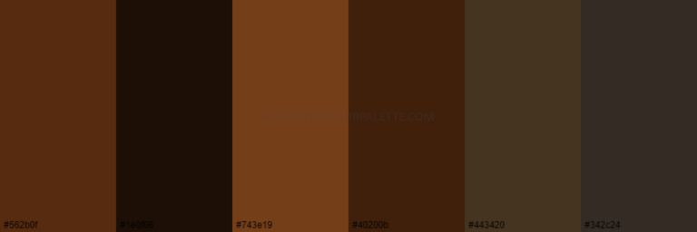 Brown Color palettes - Aesthetic Color Palette