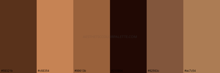 Brown Color palettes - Aesthetic Color Palette