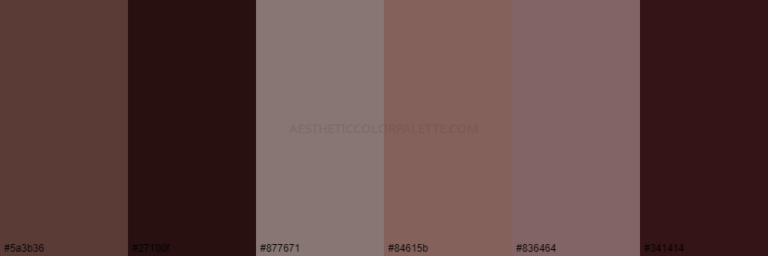 Coffee Brown Color Palettes - Aesthetic Color Palette