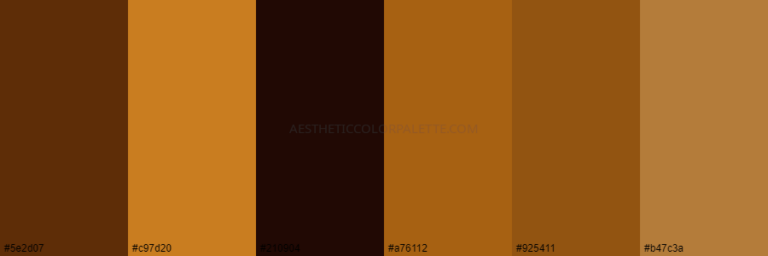 Brown Color palettes - Aesthetic Color Palette