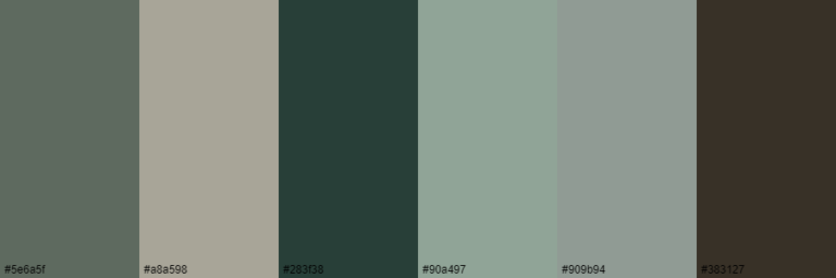 Forest Green and Brown Color Palettes - Aesthetic Color Palette