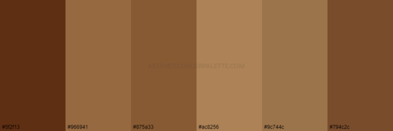 Coffee Brown Color Palettes - Aesthetic Color Palette