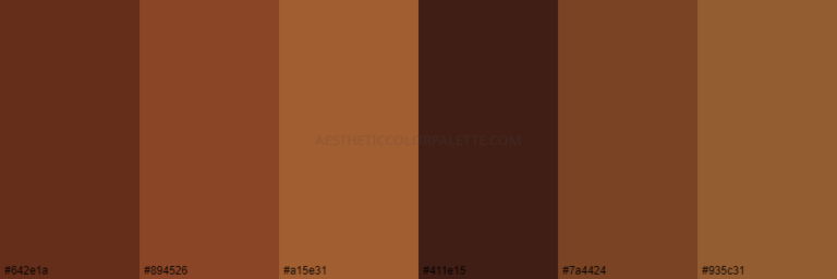 Brown Color palettes - Aesthetic Color Palette