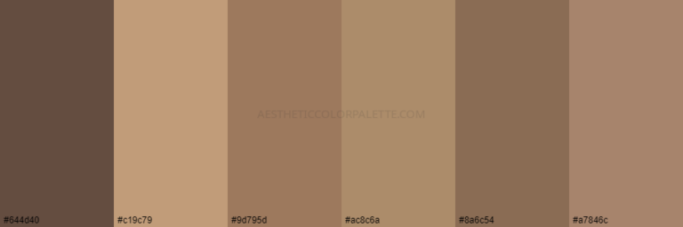 Brown Color palettes - Aesthetic Color Palette